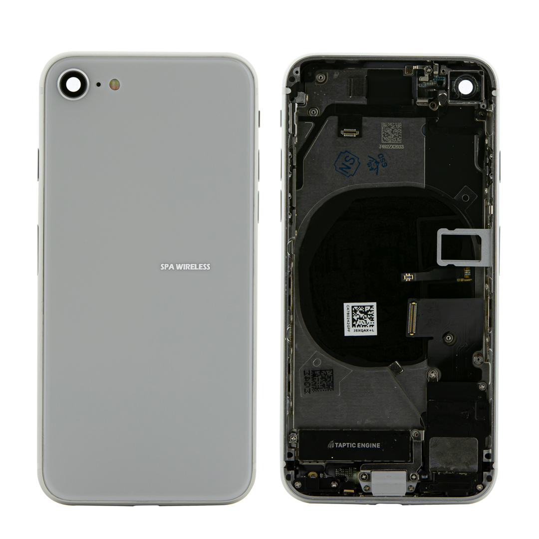 iPhone 8 - Back Cover With FULL HOUSING PARTS - WHITE