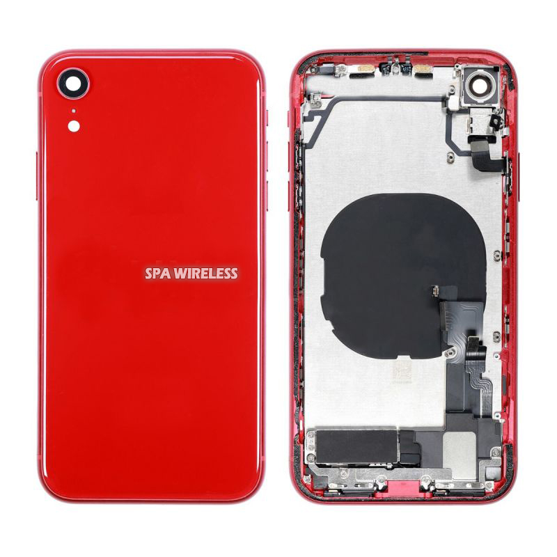iPhone Xr - Back Cover With FULL HOUSING PARTS - Red